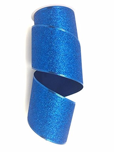 Celebrate IT- Ribbon Bow-tique-Christmas Royal Blue Glitter powder- 4 in x 25ft