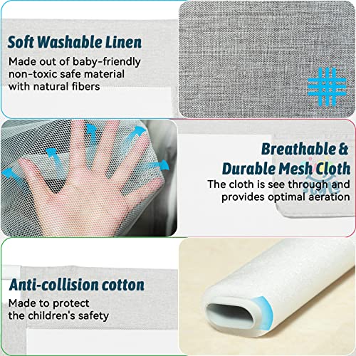 SuperStyle Bed Rail for Toddlers, Upgrade Extra Long Bed Rail Guard, Safety Bed Fence Protector Rail with Soft Breathable Fabric, fit Twin, Full, Queen, King Size Mattress (70 Inch)