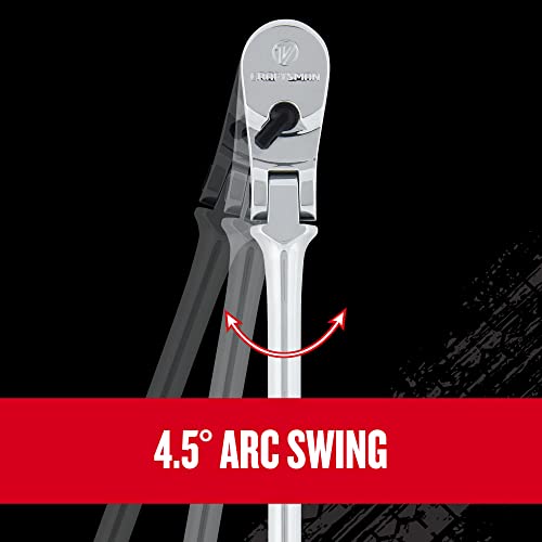 Craftsman V-SERIES Ratchet, 1/4 Inch Drive, 80-Tooth, Flexible Head XL (CMMT86303V)