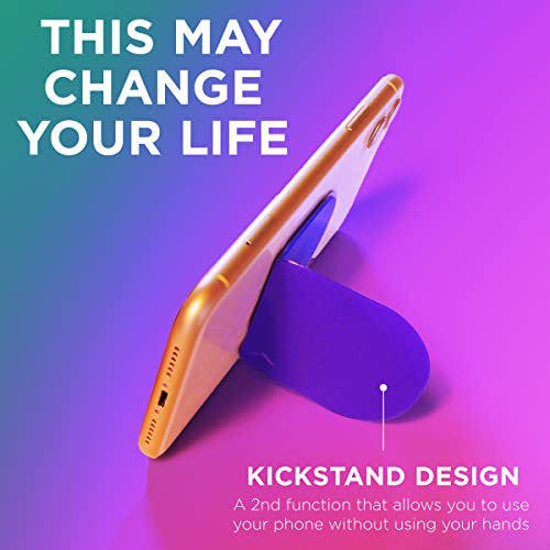 Flipstik New V2 - Foldable Adhesive Phone Mount - Stick Phone to Mirror, Window, Walls for Hands-Free Viewing, Selfies, or Videos - Tripod, & Kickstand - Featured in Shark Tank -Â Carrara Marble