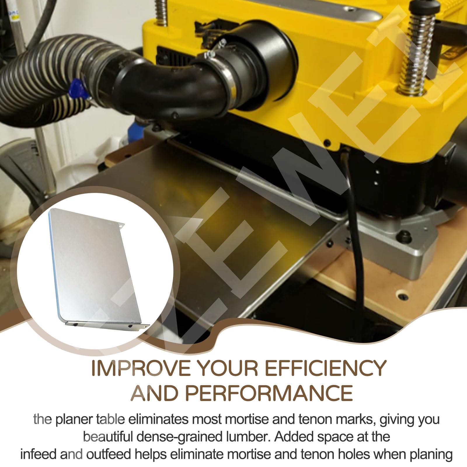 DW7351 13" Planer Folding Table Accessory Set of 2 - Offers Additional 9-Inch Support on Each Side for Enhanced Stability, Compatible with DEWALT DW735 Planer, Includes 5140008-16 Replacement Hardware