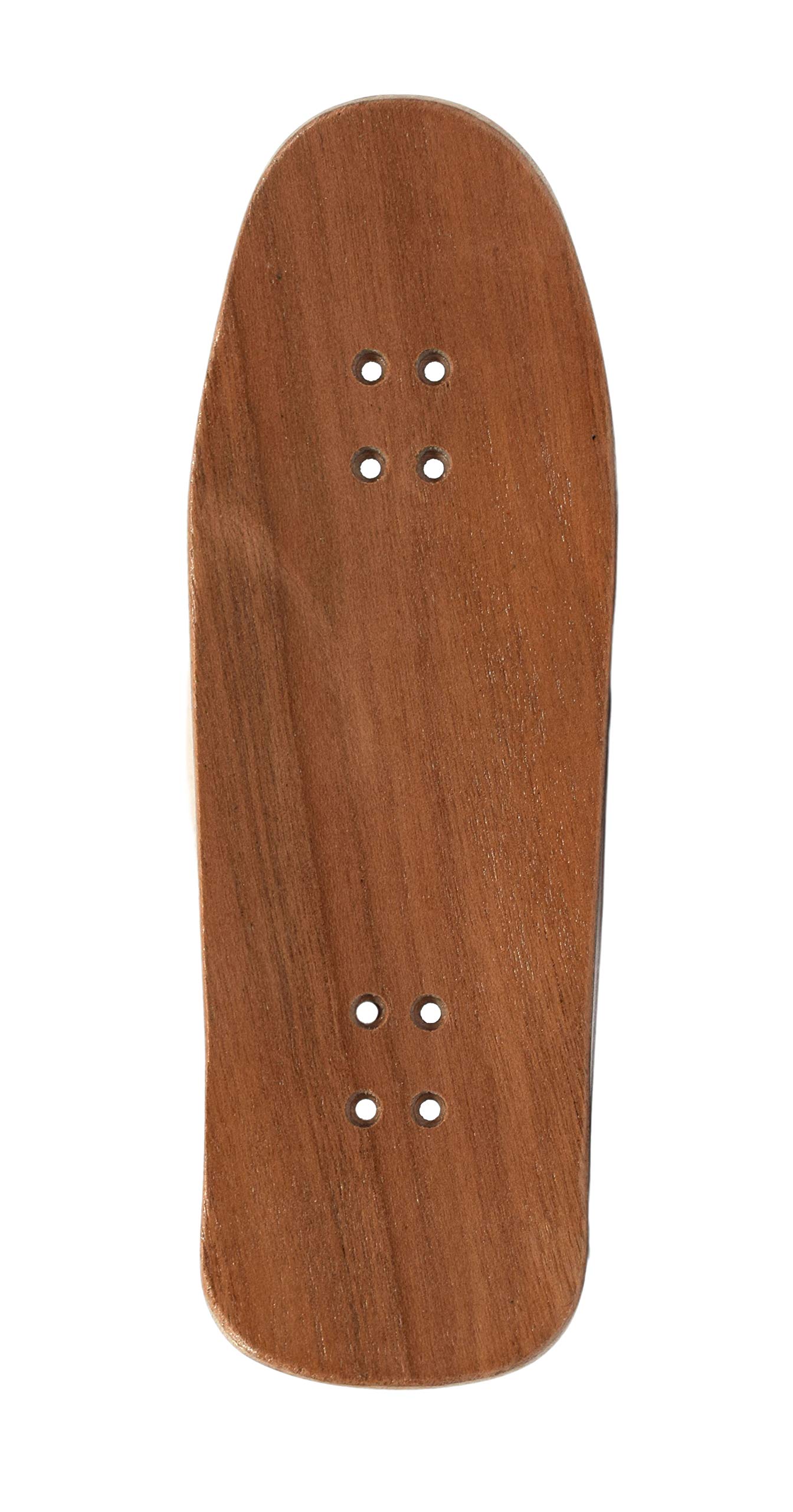 Teak Tuning Wooden Fingerboard Carlsbad Cruiser Deck, Prunus Serotina - 34mm x 100mm - Handmade, Pro Shape & Size - Five Plies Wood Veneer - Includes Prolific Foam Tape