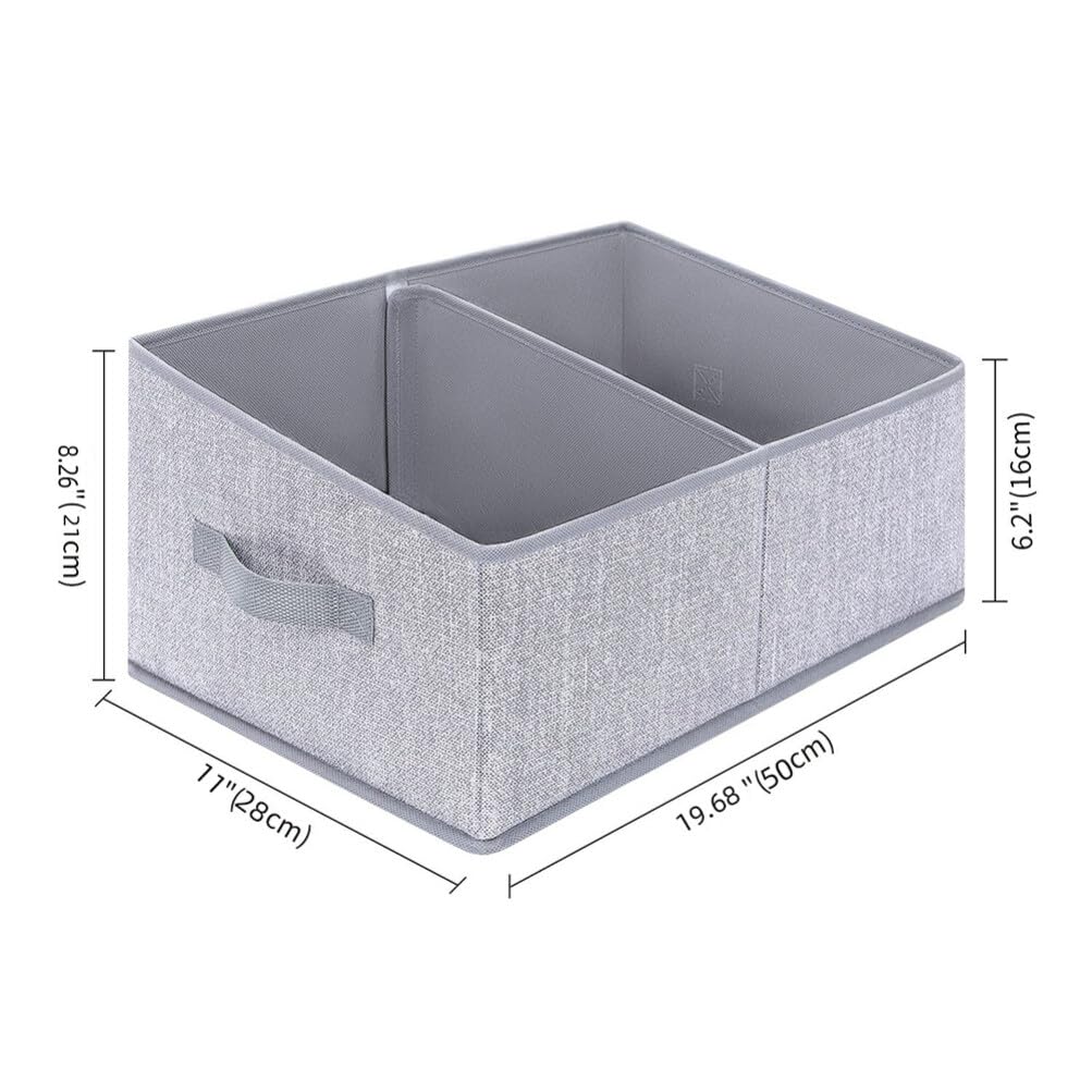 Foldable Storage Bins Handles Closet Baskets Organizing Clothes Foldable Clothing Basket Containers Shelves