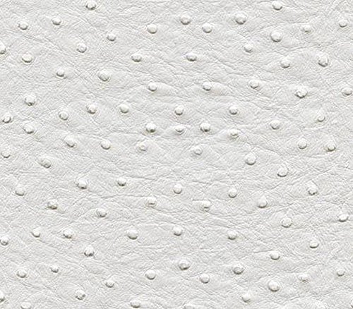 Vinyl Fabric Ostrich White Fake Leather Upholstery / 54" Wide/Sold by The Yard