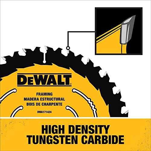 DEWALT Circular Saw Blade, 8 1/4 Inch, 40 Tooth, Cross Cutting (DWA181440)