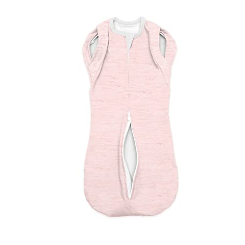 SwaddleMe Arms Free Convertible Pod β Size Large, 3-6 Months, 2-Pack (Tumbling Tulips) Zip-up Baby Swaddle Helps Transition to Arms Out Sleep for Safe Rolling and Self-Soothing