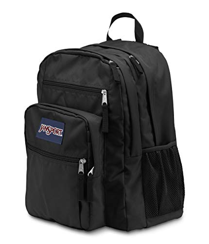 JanSport Big Laptop Backpack for College - Computer Bag with 2 Compartments, Ergonomic Shoulder Straps, 15” Laptop Sleeve, Haul Handle - Book Rucksack, Black
