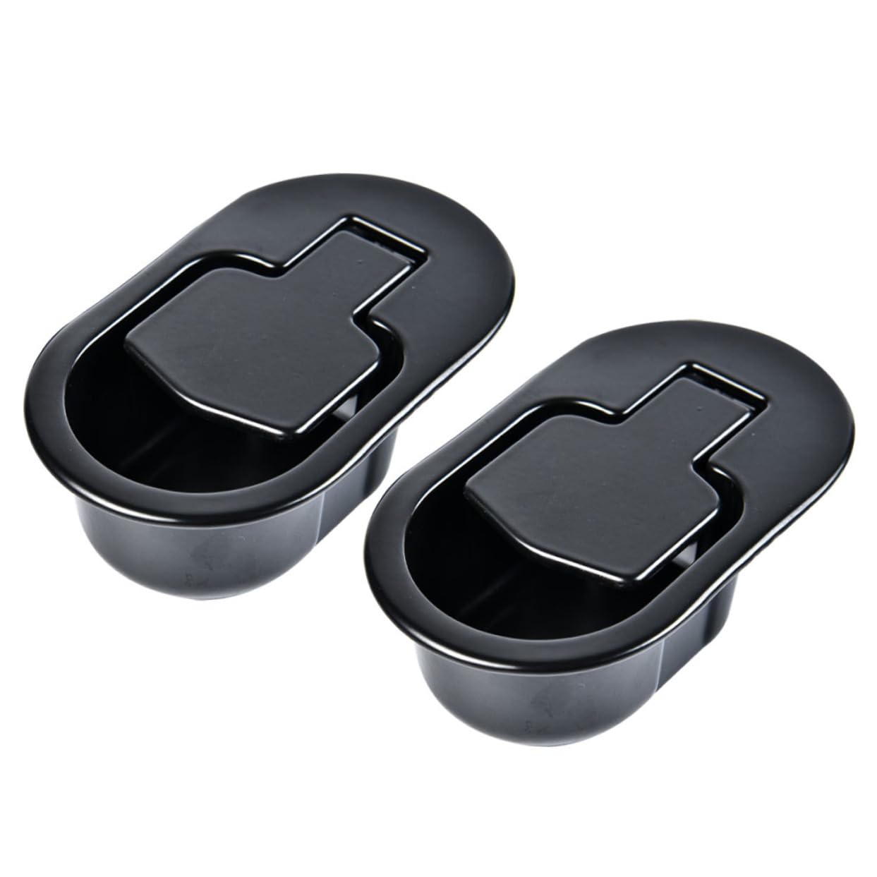 CIYODO 2pcs Versatilen Chair Pull Handle Metal Handle Part Black Lounge Chair Black Recliner Metal Legs for Furniture Recliner Pull Handle Replacement Aluminum Alloy