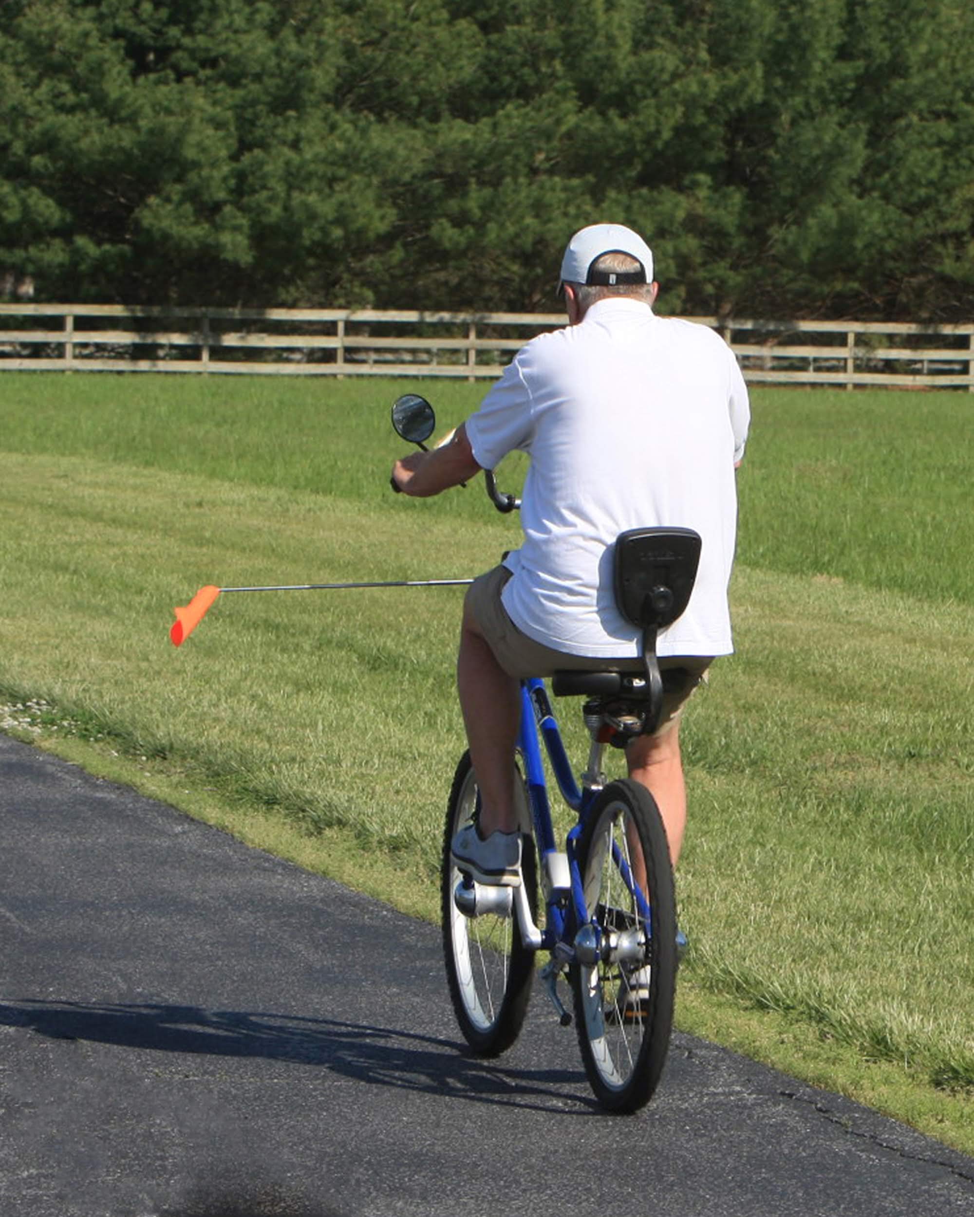 BREMOR Bike Safety Stik with Neon Flag and 1 Meter Telescoping Rod