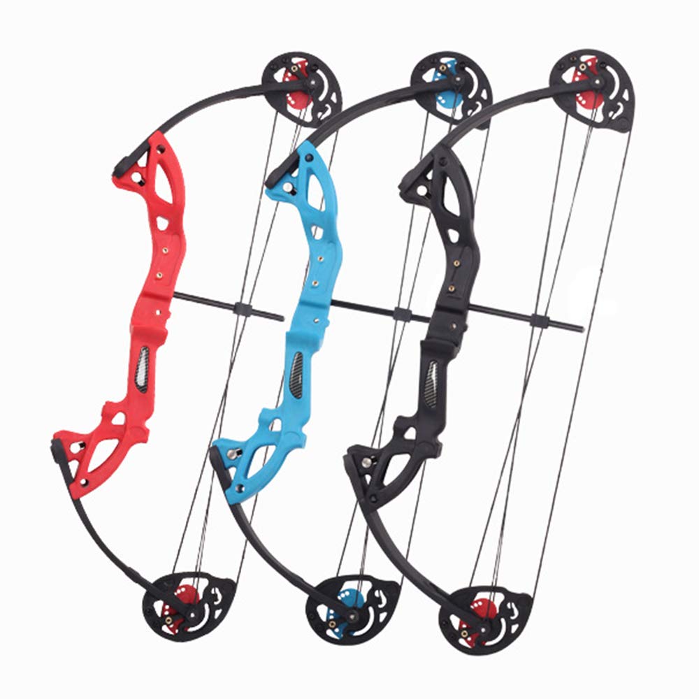 Children's Archery Set Compound Bow, Outdoor Adjustable Longbow Shooting Bow for Children's and Adult Garden Game Gift,Black