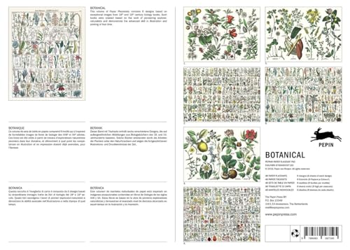 Botanical Designs: Paper Placemat Pad (Multilingual Edition) (English, French and German Edition)