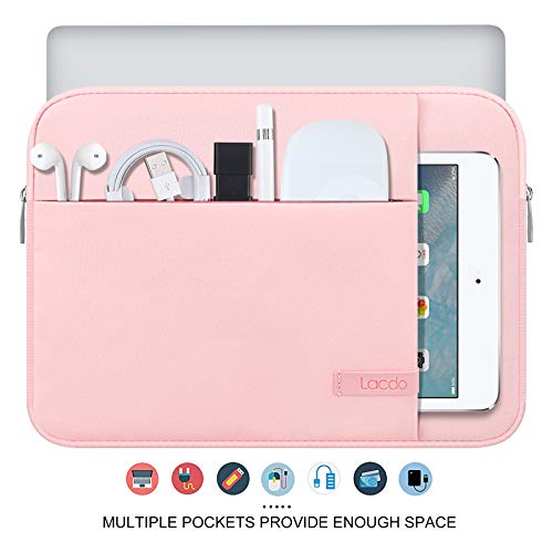 Lacdo Laptop Sleeve Case for 14 inch New MacBook Pro M2 / M1 Pro Max A2779 A2442 2023-2021, 13.5 inch Microsoft Surface Laptop 5 4 3 2 1/13.5" Surface Book 3 2 1 Computer Bag Water Resistant, Pink