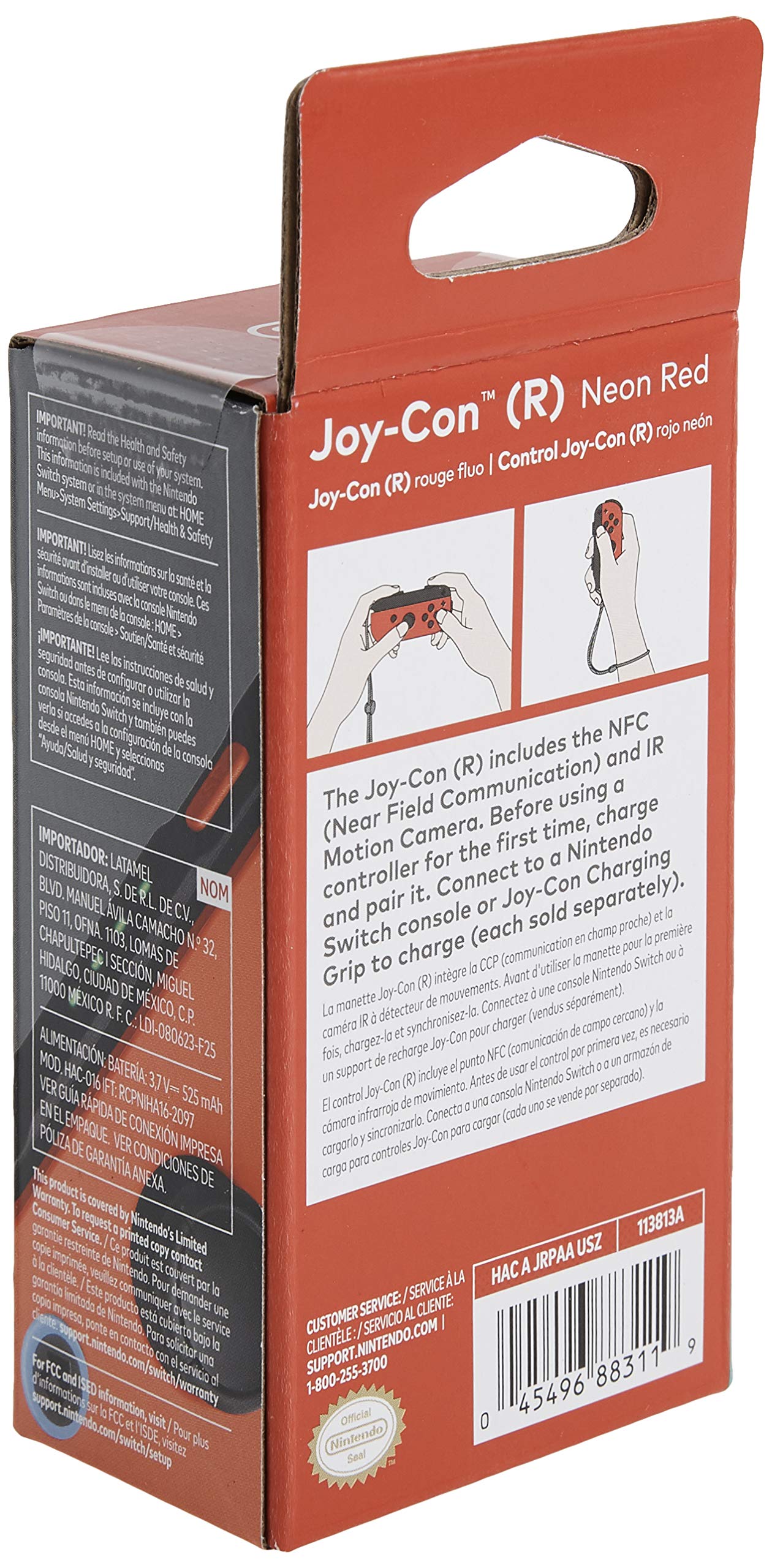 Nintendo Joy-Con (R) - Neon Red - Nintendo Switch
