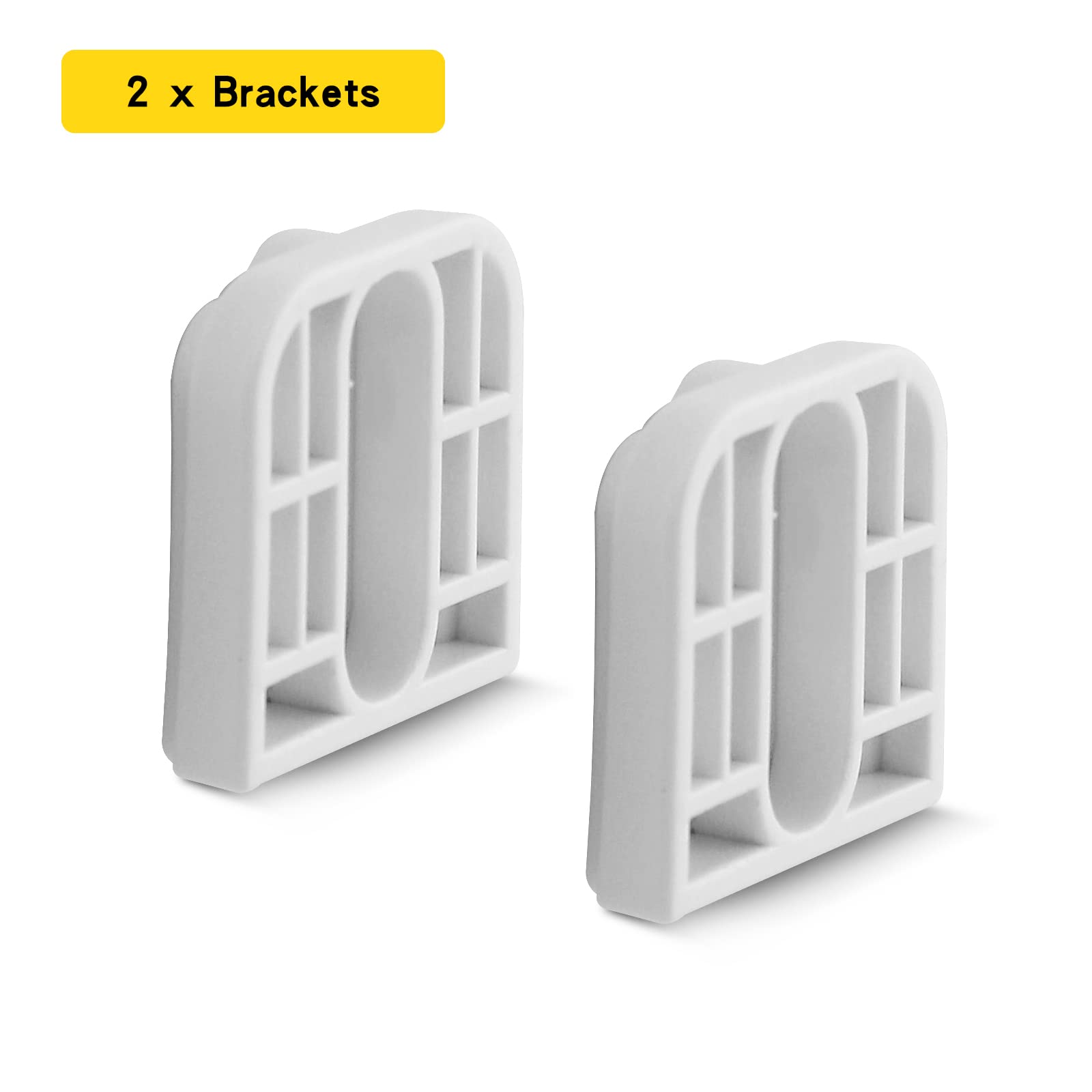 Dearlomum Retractable Baby Gate Replacement Parts, Original Hardware Set (Including 2 x Latchs + 2 x Brackets + 1 Set of Screws) for Retractable Gate Asin B09K7JBSN3/B09K7HTZVW/B09XMN89J4(White)