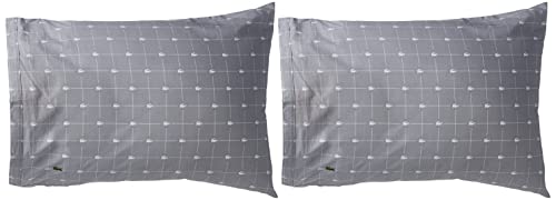 Lacoste Slice Sheet Set, Standard Pillowcase Pair, Sleet