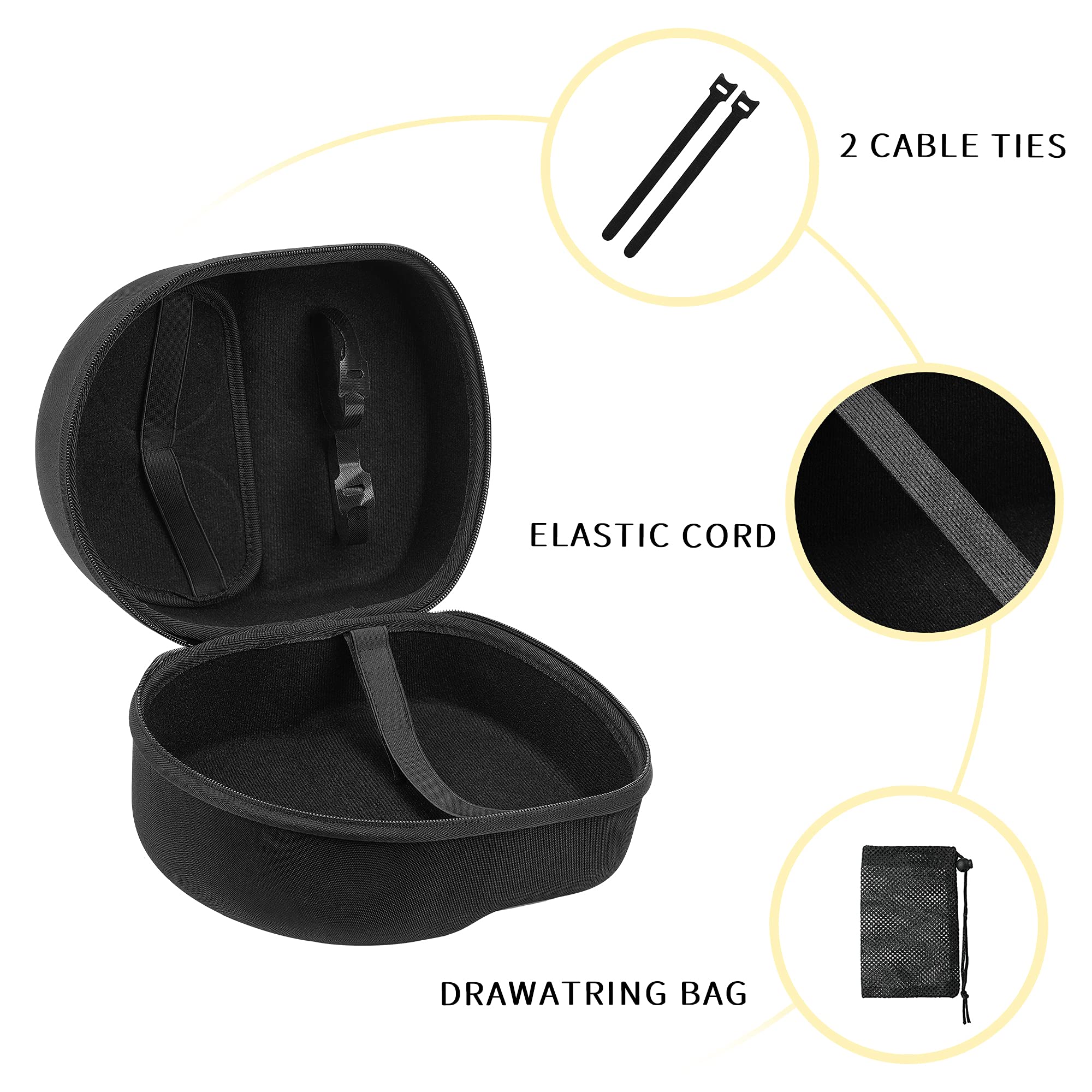 Brappo VR Carrying Case Compatible with Oculus Quest, Protect Oculus Quest VR Gaming Headset and Controllers Accessories