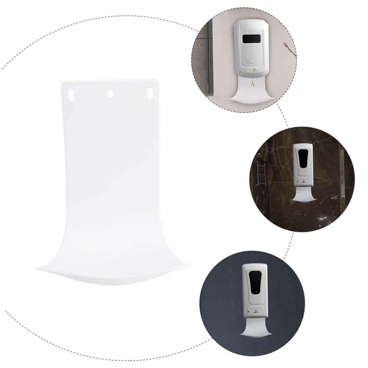Cabilock 4 Pcs Plastic Water Tray Handwashing Machine Trays Foaming Dispenser Trays Tray for Soap Dispenser Drip Tray for Automatic Hand Dispenser Tray Bubble Soap White Spray Decorate Abs
