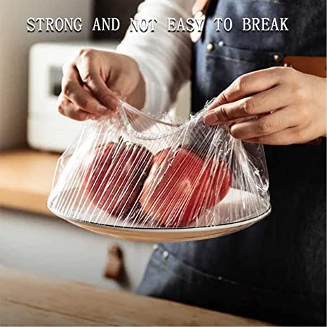 Glorihoby Fresh Keeping Bags, Reusable Fresh Keeping Bags, Elastic Fresh Keeping Bags, Universal Fresh Keeping Bags Food Covers for Fruit Leftover Meal Prep (2 bag)