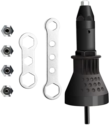 DEKOPRO Rivet Gun for Cordless Drill Riveter Electric Rivet Nut Gun Riveting Tool Cordless Riveting Drill Adaptor Insert Nut Tool