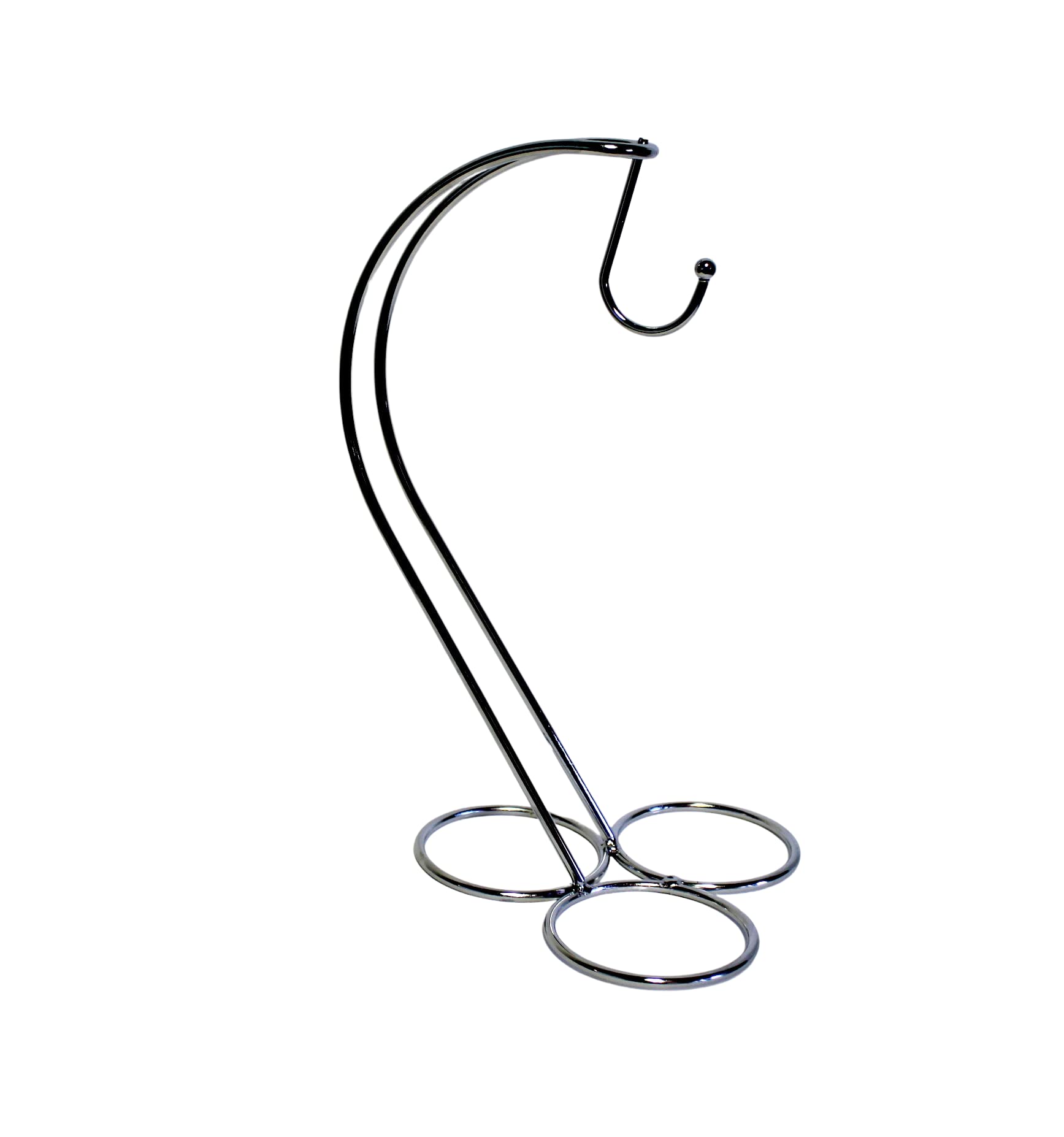 Dependable Industries inc. Essentials Silver Chrome Banana Tree Holder Ripen Fruit Evenly Prevents Bruising & Spoiling Kitchen Storage