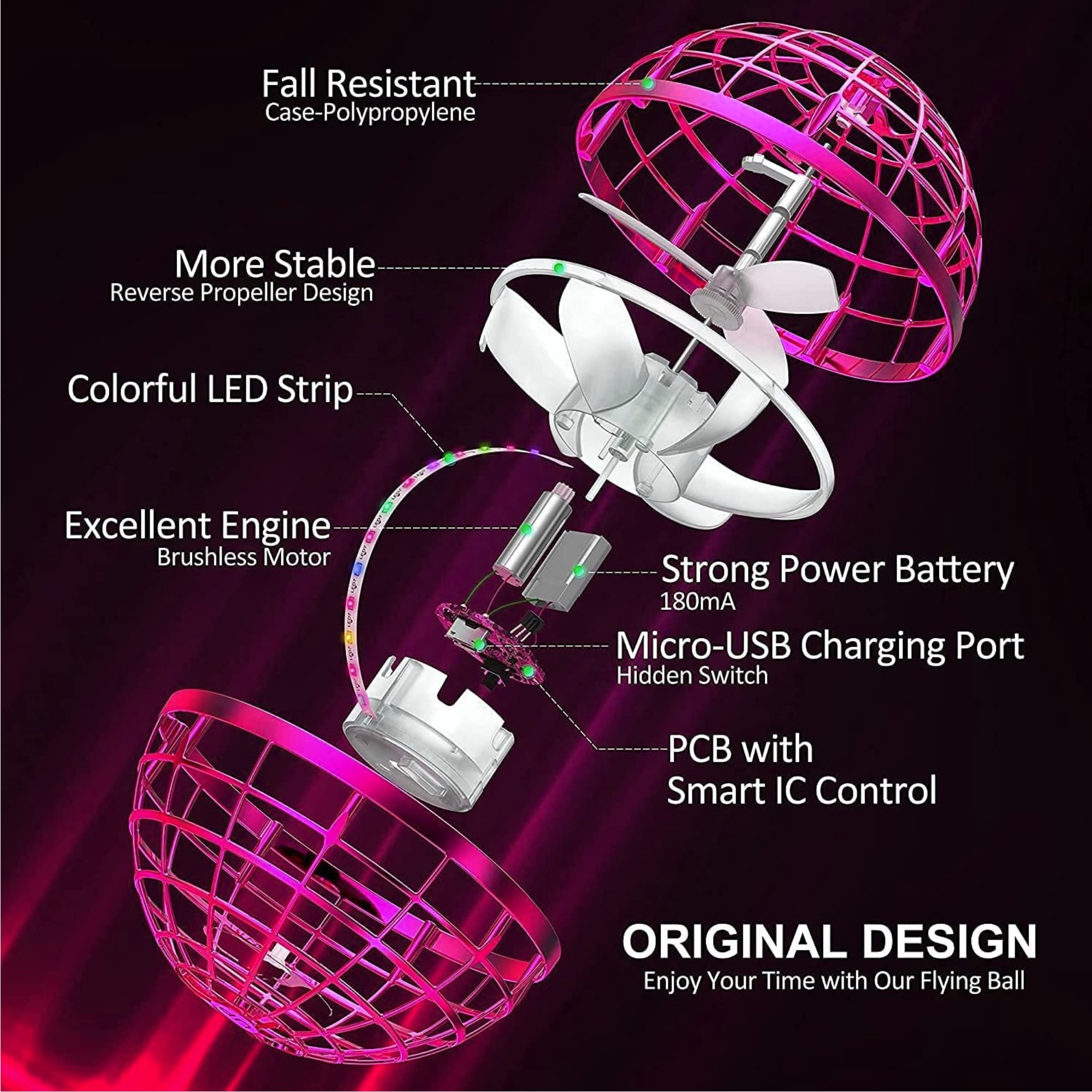 Tensai Flying Orb (Pink)
