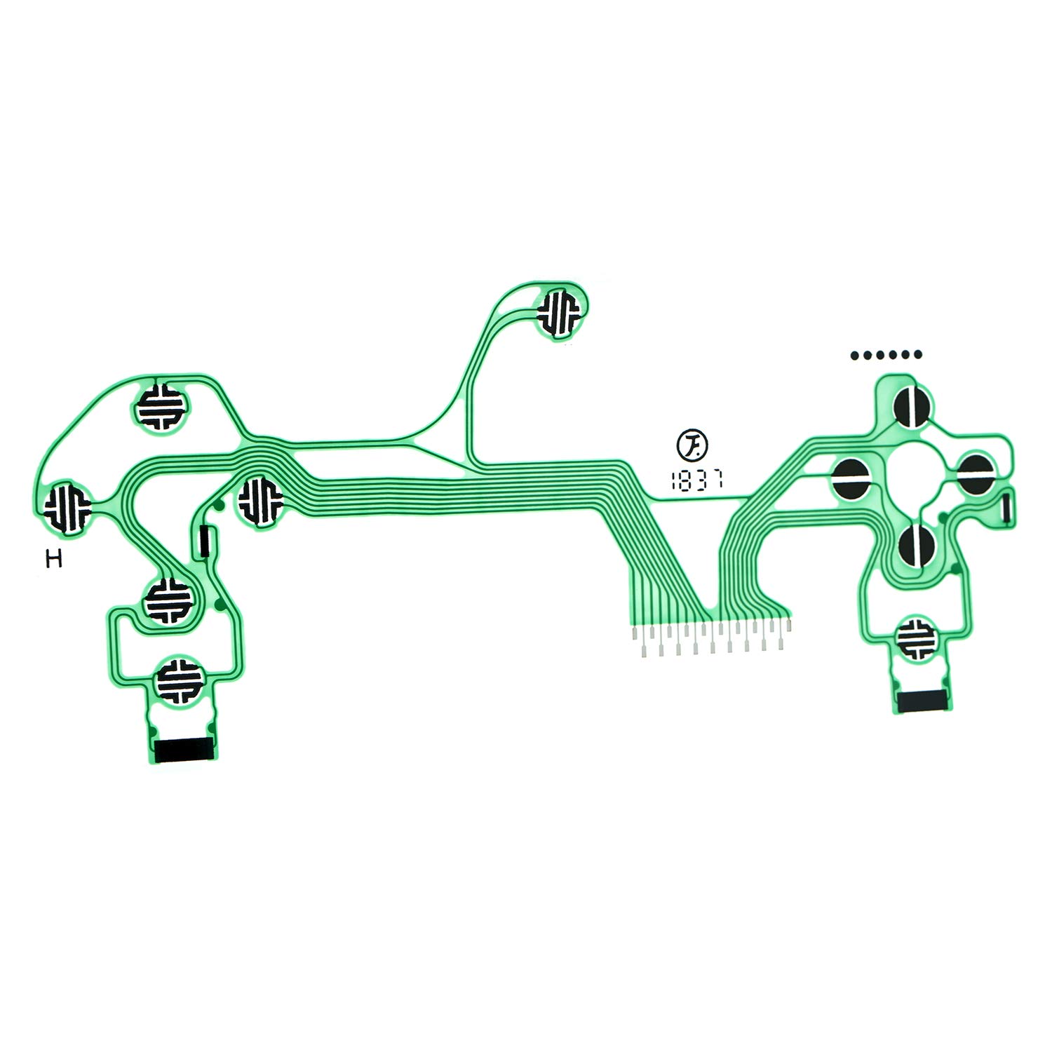 Button Ribbon Circuit Board Film Ribbon Flex Cable Replacement for PS4 Pro Dualshock 4 JDM-050 Controller Conductive Film