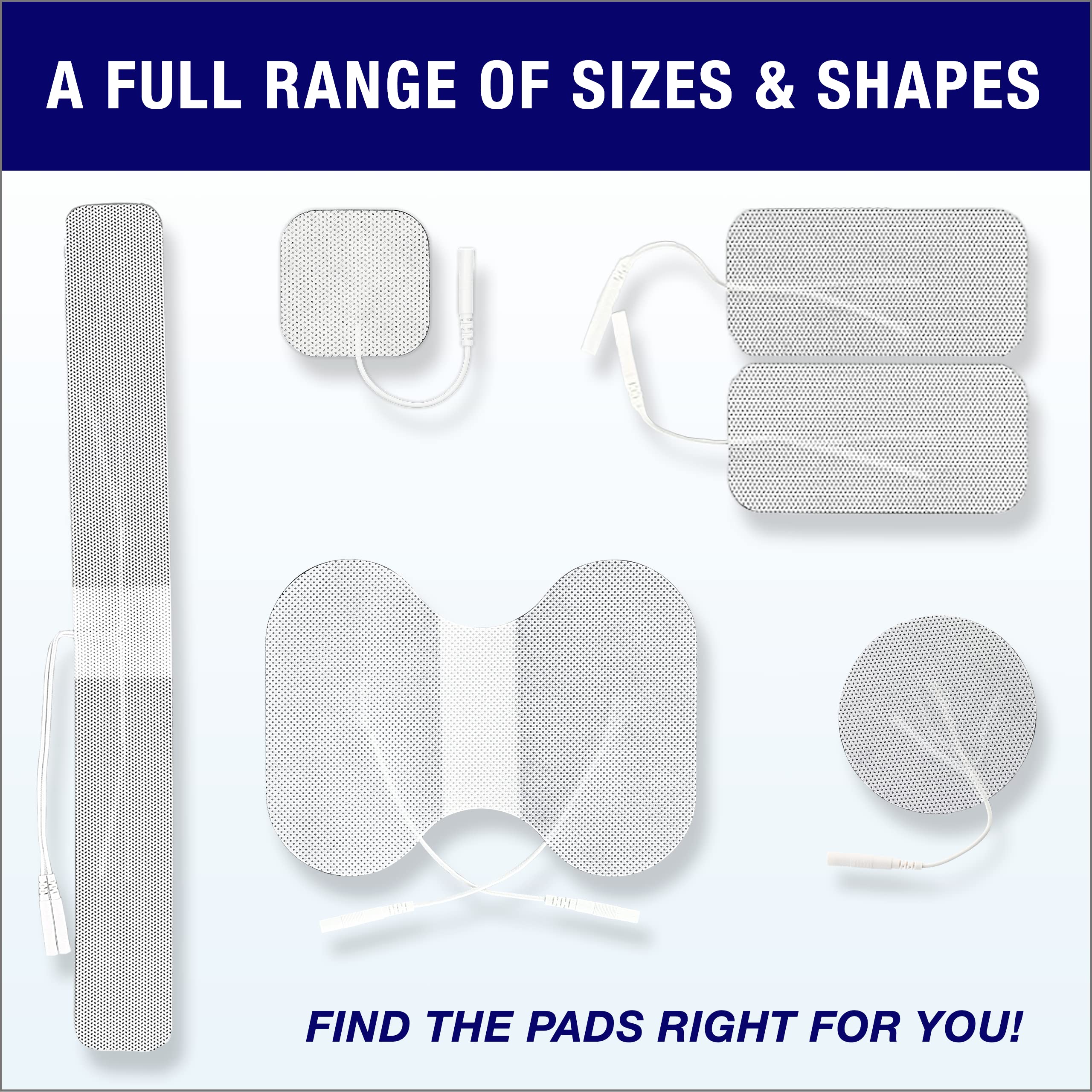 Syrtenty TENS Unit Pads 2"X2" 3rd Gen Reusable Latex-Free Replacement Pads Electrode Pads with Upgraded Sticky Electrode Pads Gel and Non-Irritating Design for Muscle Stimulator Electrotherapy (20)