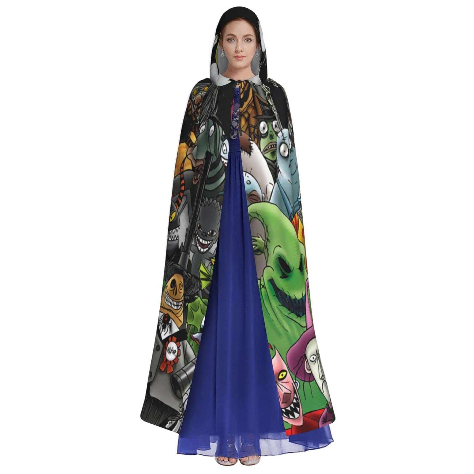 Christmas Hooded Cloak Cape for Halloween Cosplay Costumes Unisex