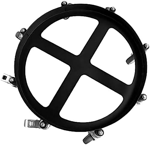 Migoda Heavy Duty Steel Drum Dolly, 55 Gallon Steel Frame with 8 Swivel Caster Wheels, 2000 Lbs Capacity, Anti-Tipping Design Fits for Workshops and Warehouses