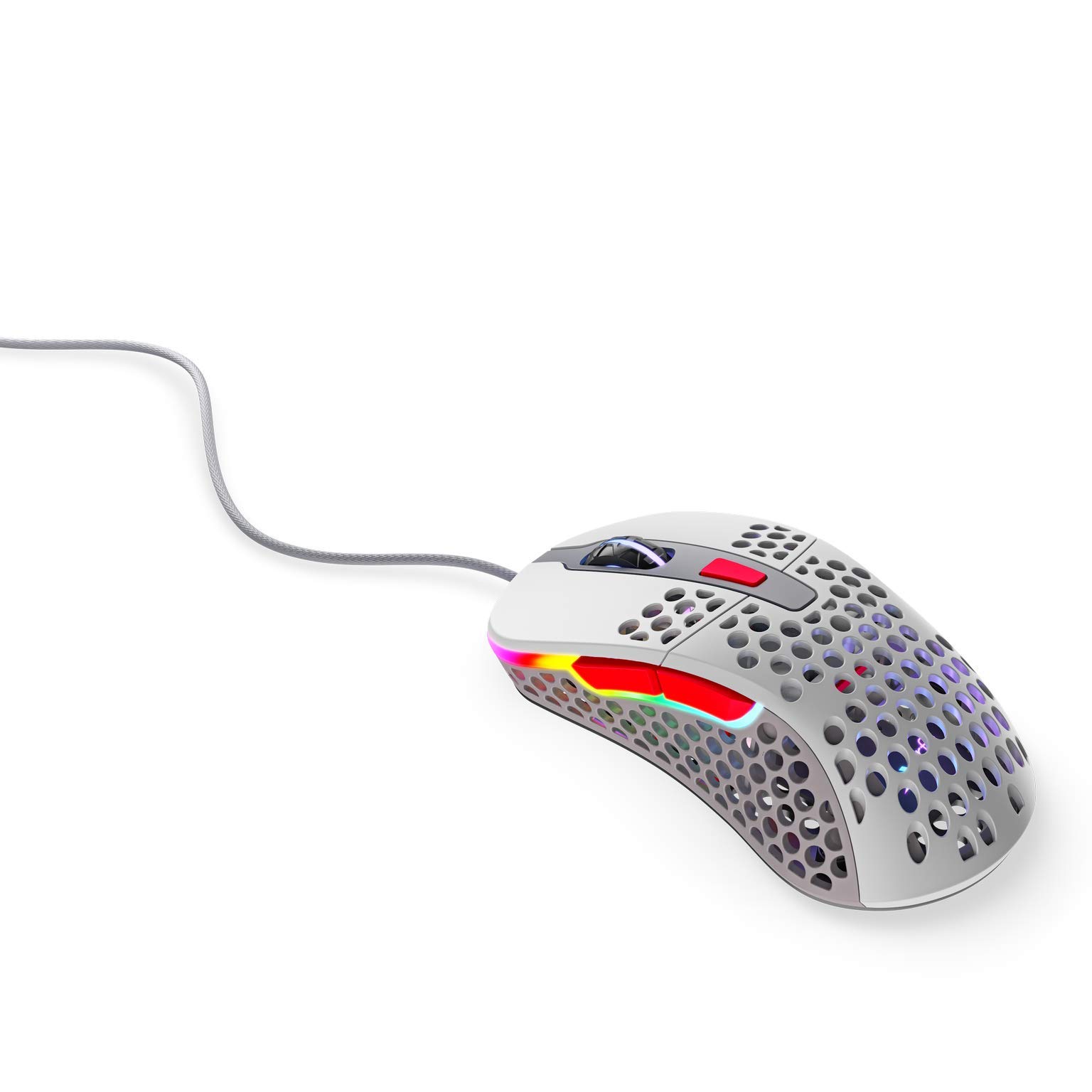 Xtrfy M4 RGB Ultra-Light Gaming Mouse, Unique Right-Handed Design, Pixart 3389 Sensor, EZcord® - Retro