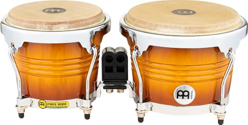 Meinl Percussion FWB200GAB Free Ride Series Wood Bongos, Gold Amber Sunburst Finish
