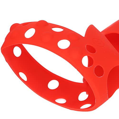 CHICIRIS Handle Protective Sleeve, Controller Grip Cover Sweatproof Antislip Silicone Adjustable with Strap for Quest 2(red)