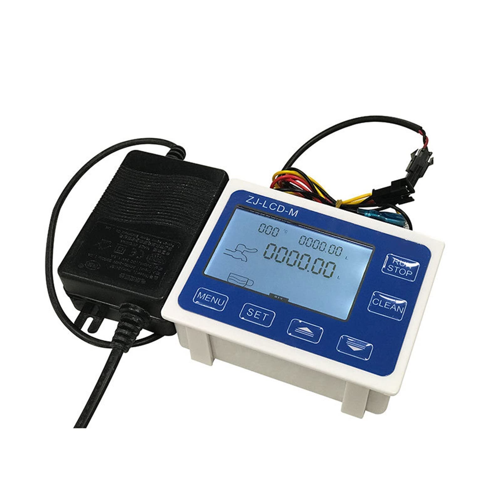 DN50 Digital Display Flow Quantitative Controller Water Flow Sensor Use to Control and Display Liquid Flow (Size : US Plug)