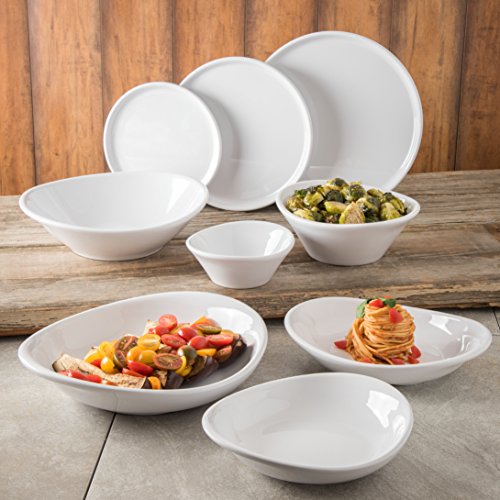 Carlisle FoodService Products Stadia Resuable Plastic Bowl for Home and Restaurant, Melamine, 32 Ounces, White