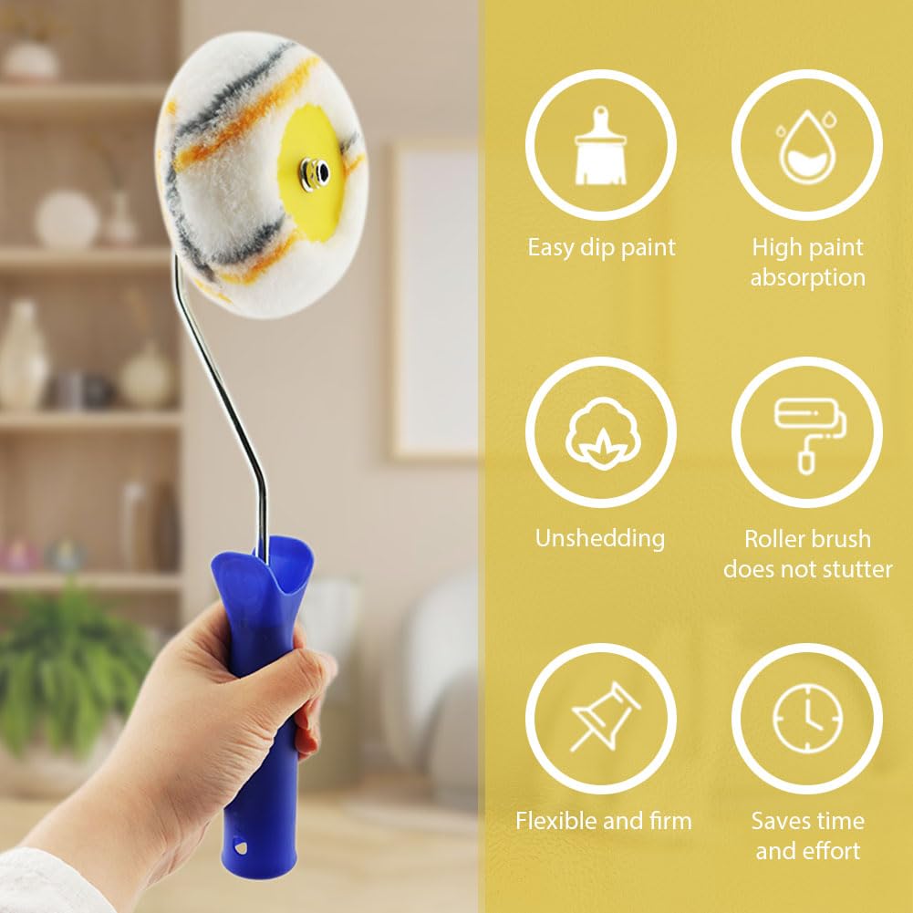 Corner Edger Paint Roller Corner Paint Roller Drywall Corner Roller Tool Corner Paint Roller Kit Paints Edger Corner Paint Roller Tool for Home Office Wall