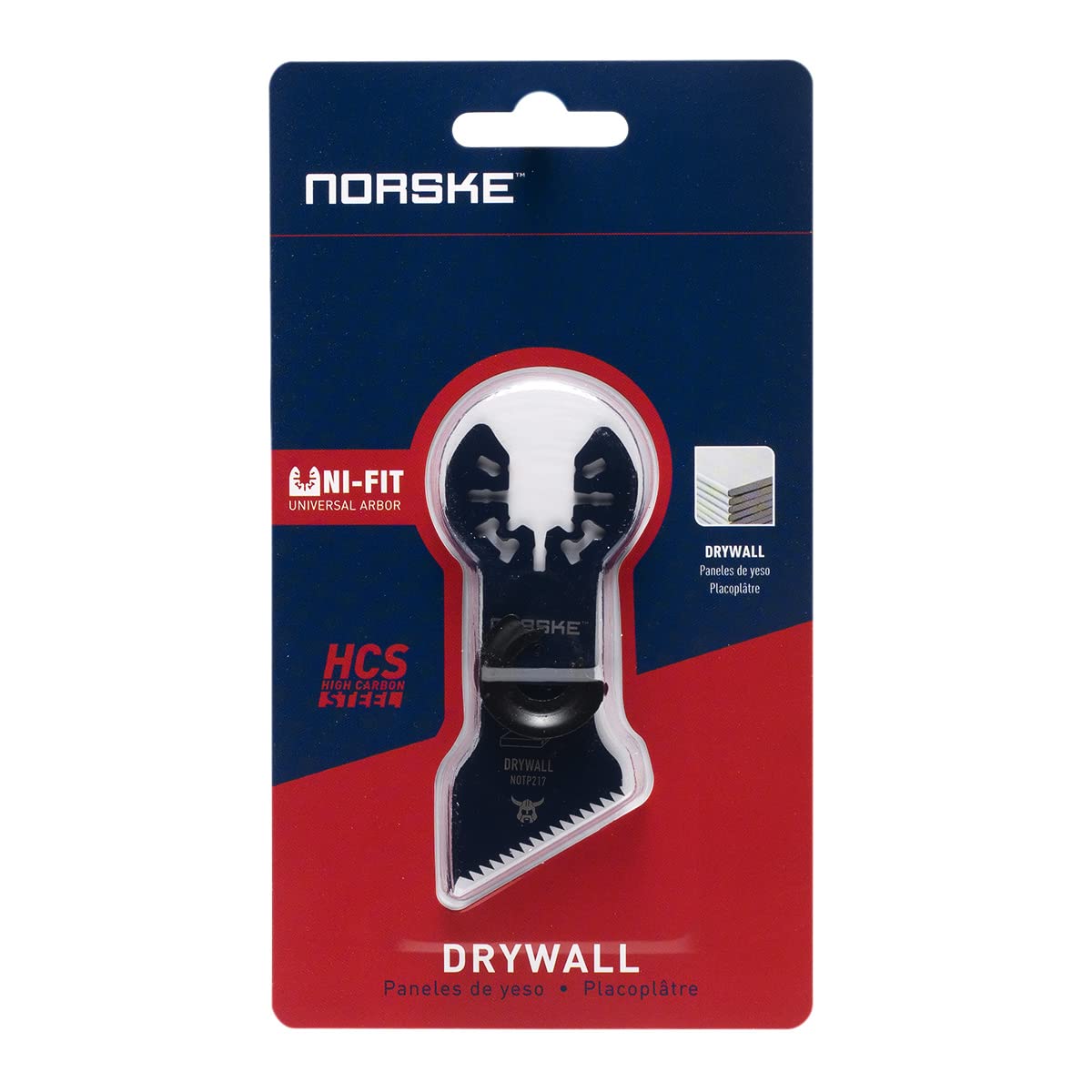 Norske Tools NOTP217 Oscillating Multi Tool Accessory Blade Universal Fit for Drywall Cutting