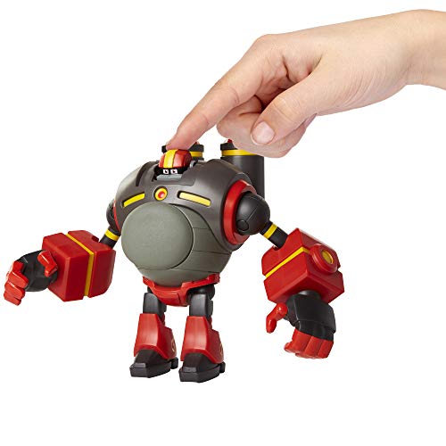 Mega Man Fully Charged β Deluxe Guts Man Articulated Action Figure with Expanding Belly and Guts Man Buster Accessory (to swap onto the Mega Man figure)! Based on the new show!