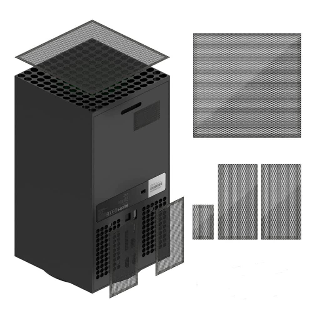 Dust Proof Cover for Xbox Series X Console, Dust Filter Cover Kit Accessories Compatiable with for Xbox Series X Controller (A Set of dust-Proof nets)