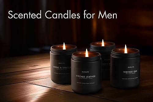 House Warming Gifts New Home, Housewarming Candle & Vintage Leather Scented Candles