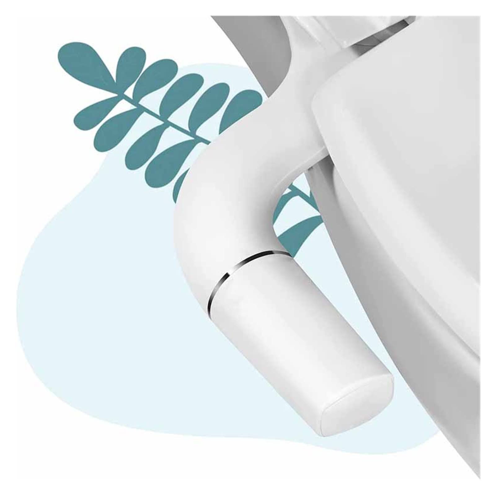 DFHBFG Bidet Attachment Toilet Seat Attachment Dual Nozzle Bidet Adjustable Water Pressure Non-Electric Ass Sprayer