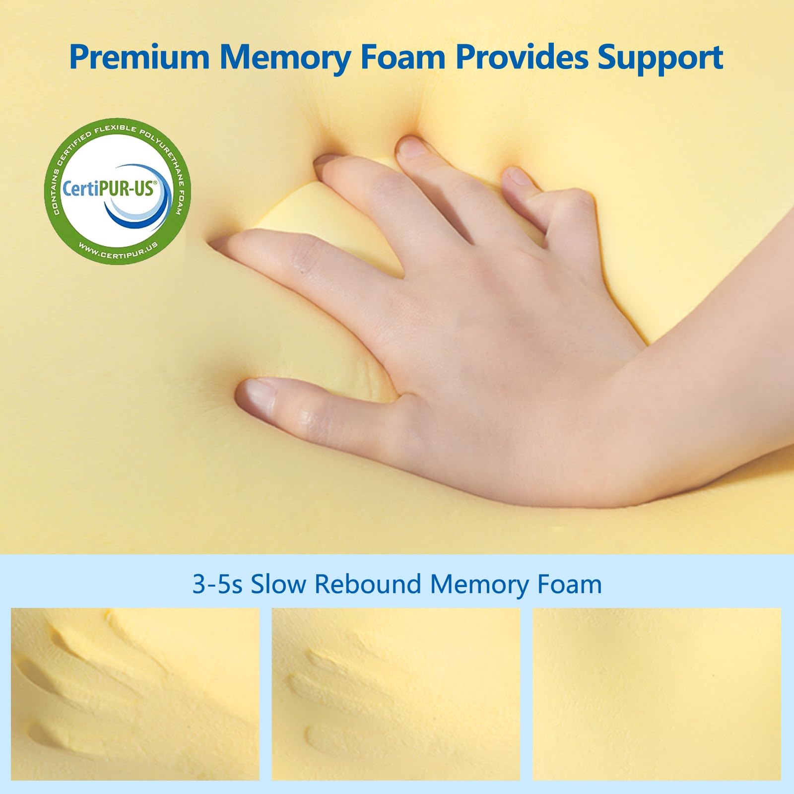 Cervical Pillows Memory Foam Pillow - Neck Pillows for Pain Relief Sleeping - Ergonomic Contour Bed Pillow for Side, Back & Stomach Sleeper(white)