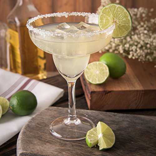 Carlisle FoodService Products Alibi Margarita Glass for Restaurants, Catering, Kitchens, Plastic, 16 Ounces, Clear