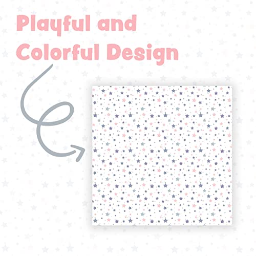 Waterproof Disposable Changing Pads for Baby - Triple Layer Protection Disposable Diaper Changing Pad - Odor Neutralizer Baby Disposable Changing Pad - 50 Star Liners - 17" x 24"