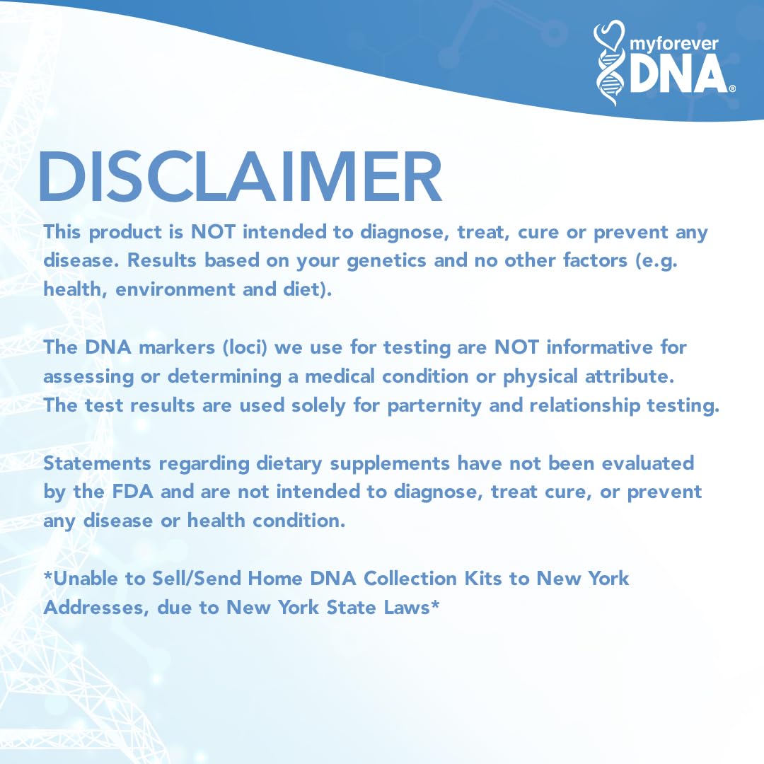 Home Paternity DNA Test Kit (2 Children + 1 Alleged Father) | 24 DNA (Genetic) Marker Test, Unmatched Accuracy | Includes All Lab Fees & Shipping | Experience Excellence with My Forever DNA
