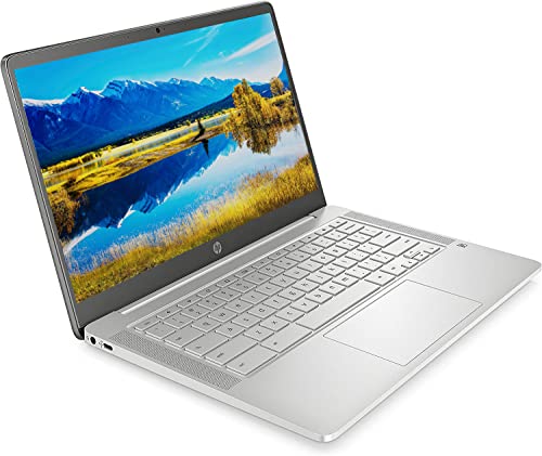 HP 2023 14" FHD IPS Chromebook, Intel Processor Up to 3.25GHz, 8GB Ram, 128GB SSD, 4K Graphics, Super-Fast 6th Gen WiFi, Dale Silver, Chrome OS (Renewed) (Dale Silver)