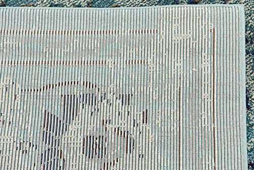 Unique Loom Medici Collection Vintage Botanical Traditional Light Blue Square Rug (8' 0 x 8' 0)