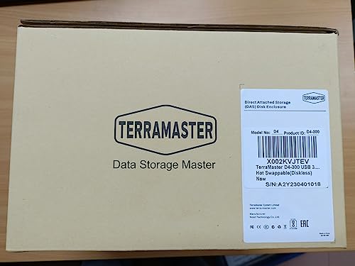 TERRAMASTER D4-300 USB 3.1(Gen1) Type-C Storage External Hard Drive Enclosure Hot Swappable (Diskless)