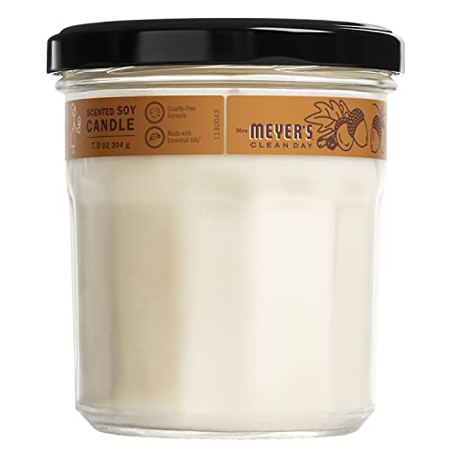 Mrs. Meyer's Soy Aromatherapy Candle, 35 Hour Burn Time, Made with Soy Wax and Essential Oils, Limited Edition Acorn Spice, 7.2 oz - Pack of 2