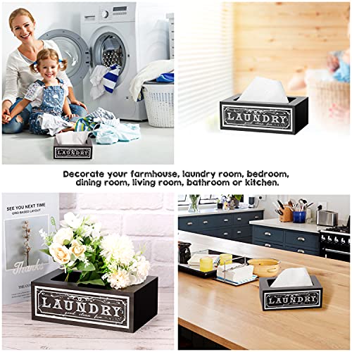 Laundry Dryer Sheets Holder Box Fabric Sheet Holder Farmhouse Dryer Sheet Dispenser Sheet Storage Container Laundry Room Decor
