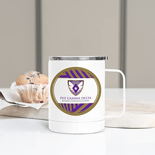 greeklife.store Phi Gamma Delta Stainless Steel Travel Mug 13 OZ (Phi Gamma Delta 8)